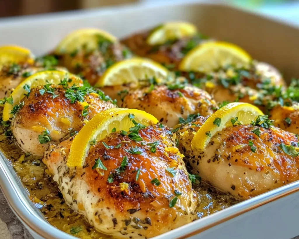 Spring Dinner Party Baked Lemon Chicken – Yummy Bric