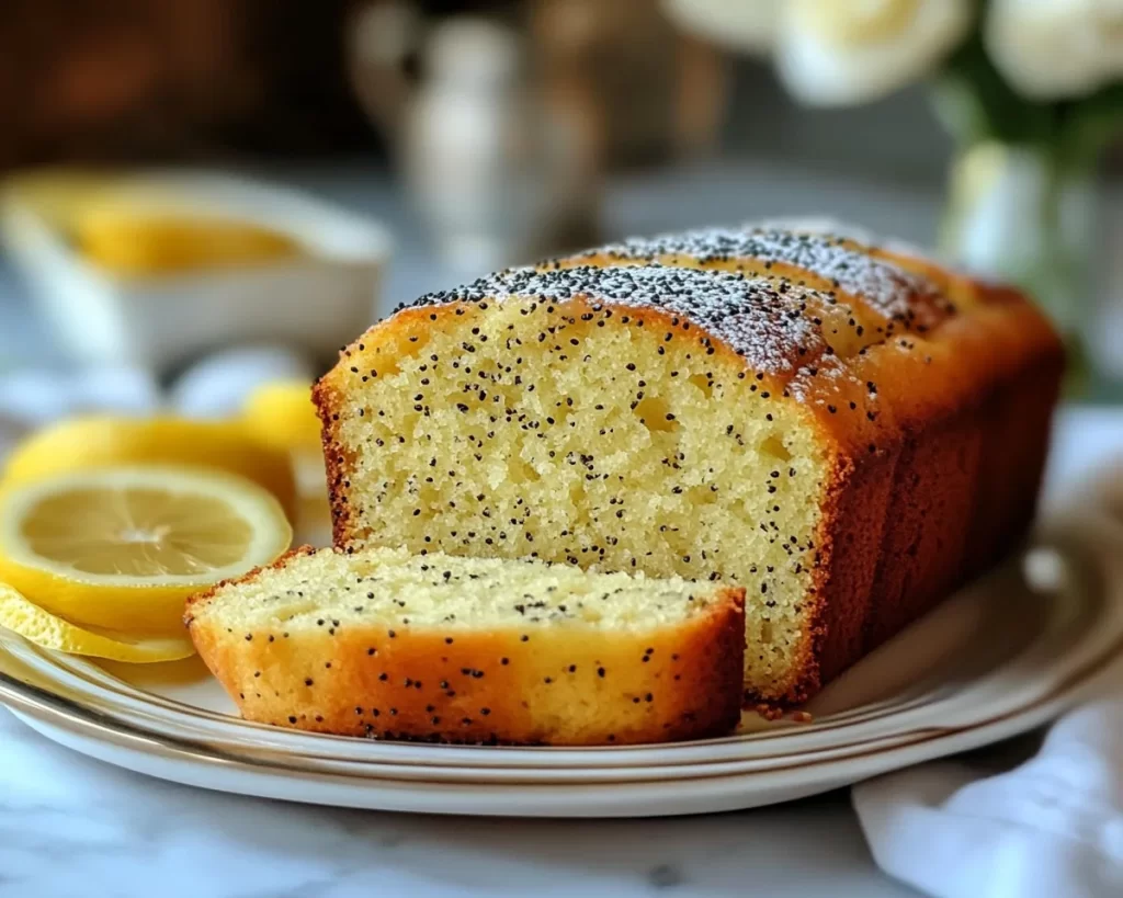 Spring Cake: Lemon Poppy Seed Cake Loaf – Yummy Bric