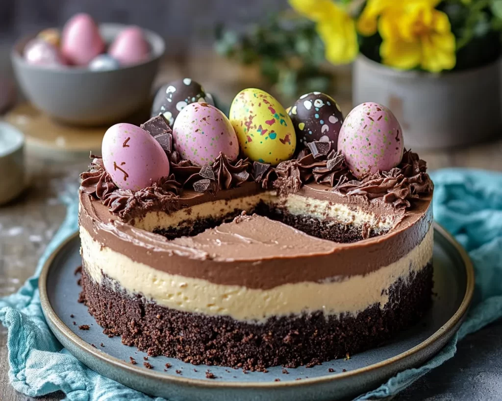 Indulge in Double Chocolate Easter Egg Cheesecake! – Yummy Bric